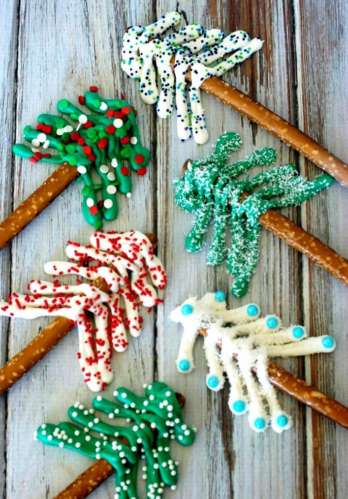 Pretzel Christmas Trees