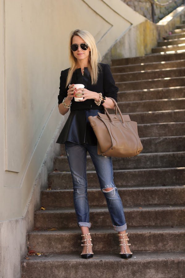 Outfit Ideas With Edgy and Elegant Rockstud Pumps