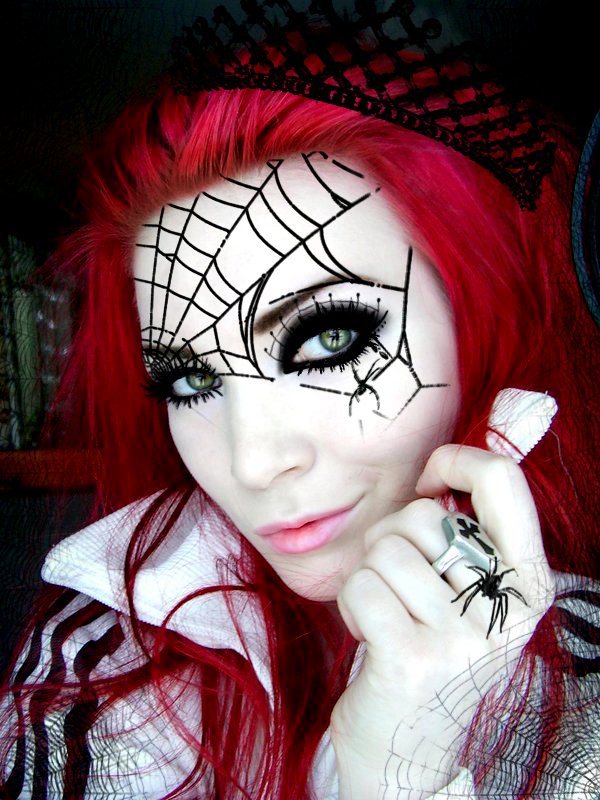25 Outstanding Halloween Spider Makeup Ideas
